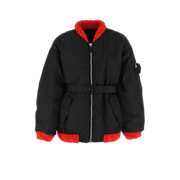 Prada | Jackets & Coats | Prada Black Nylon Padded Jacket | Poshmark